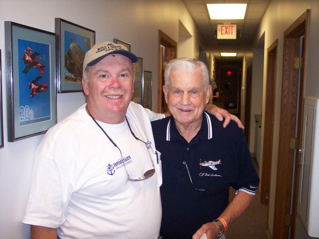 Bill Austin Meets Childhood Hero Colonel Bud Anderson